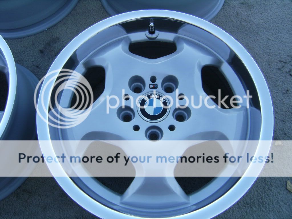 Fs custom m3 e36 m contour wheels polish outer/inner silver center ...